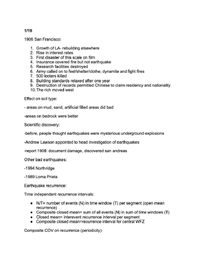 Geo 1000 Assignment 3 - Professor sanctioned notes with detailed ...