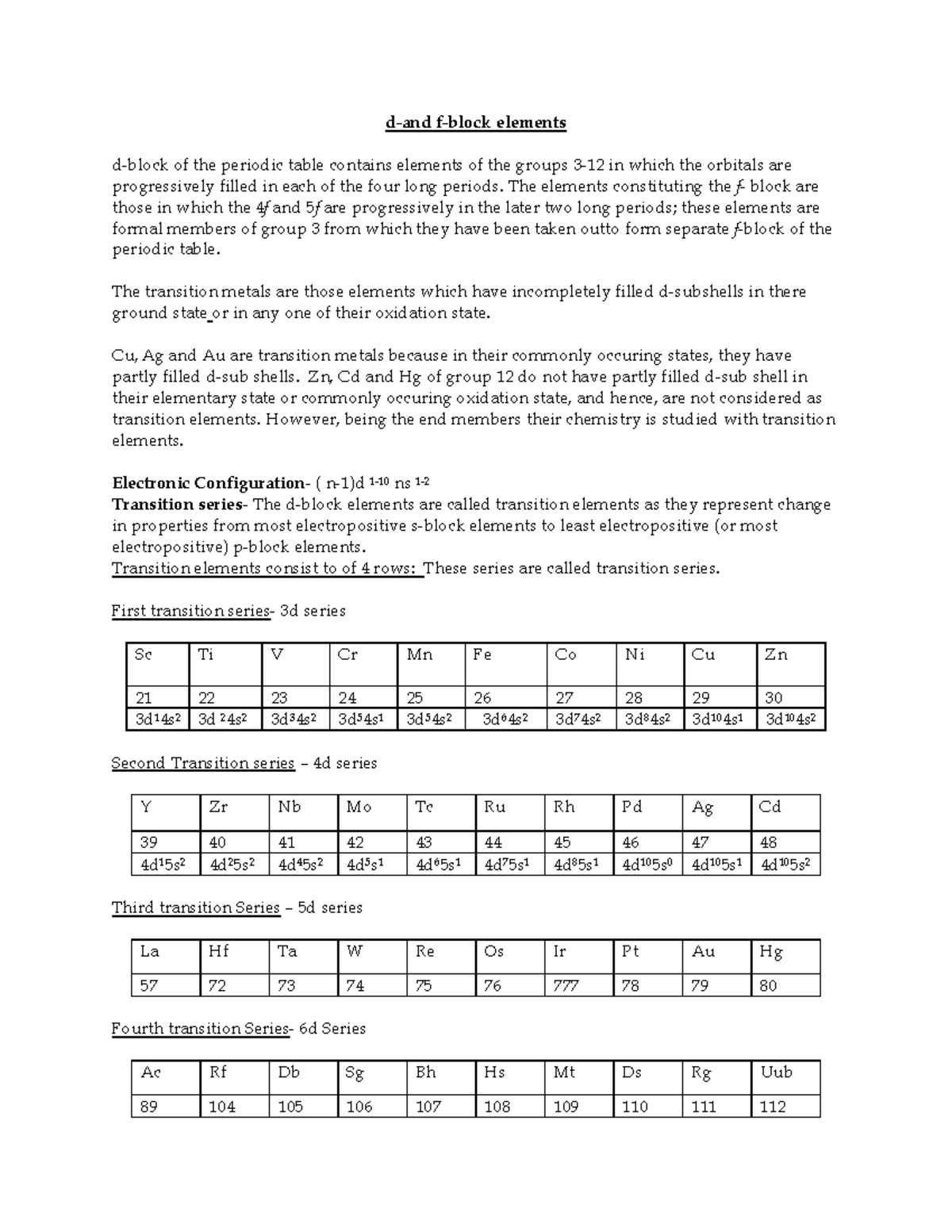 D1bc74b5b76f01669 fbb9c53954 a0a03 - d-and f-block elements d-block of ...