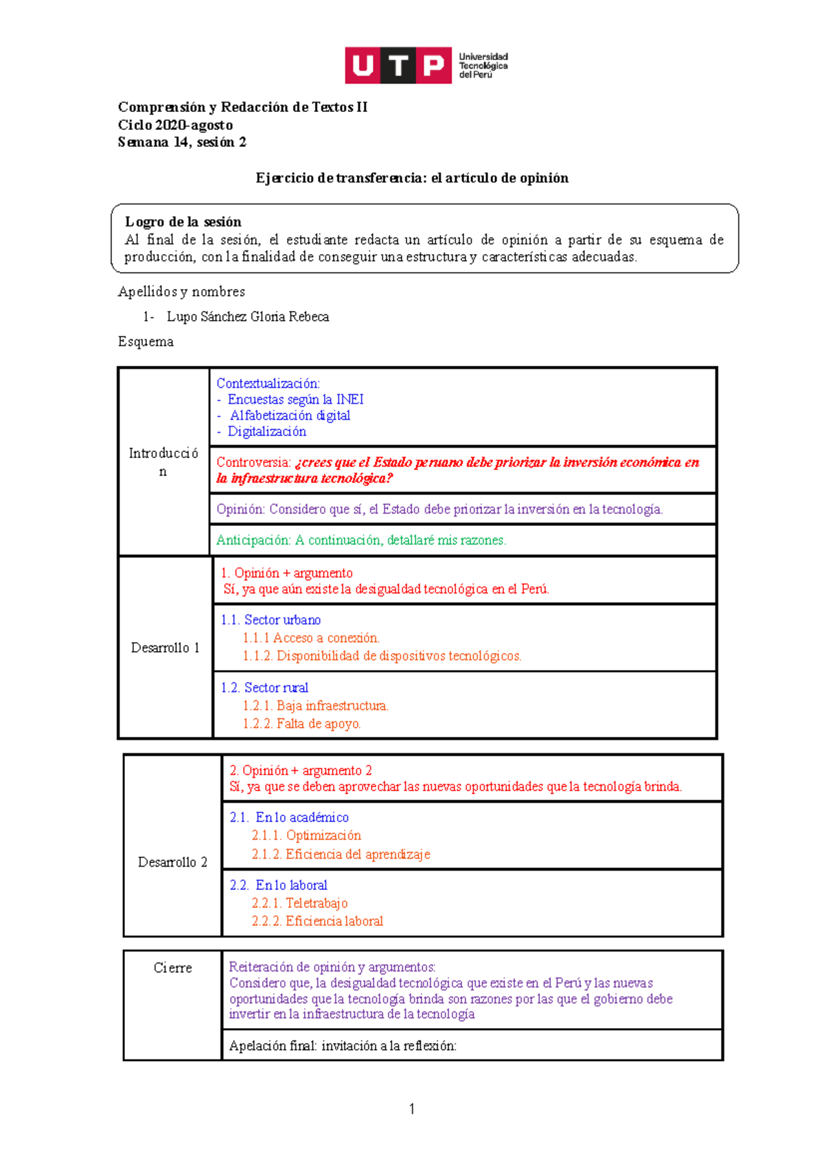S14.s2 - Resolver ejercicio - Formato - Comprensión y Redacción de Textos II Ciclo 2020-agosto ...