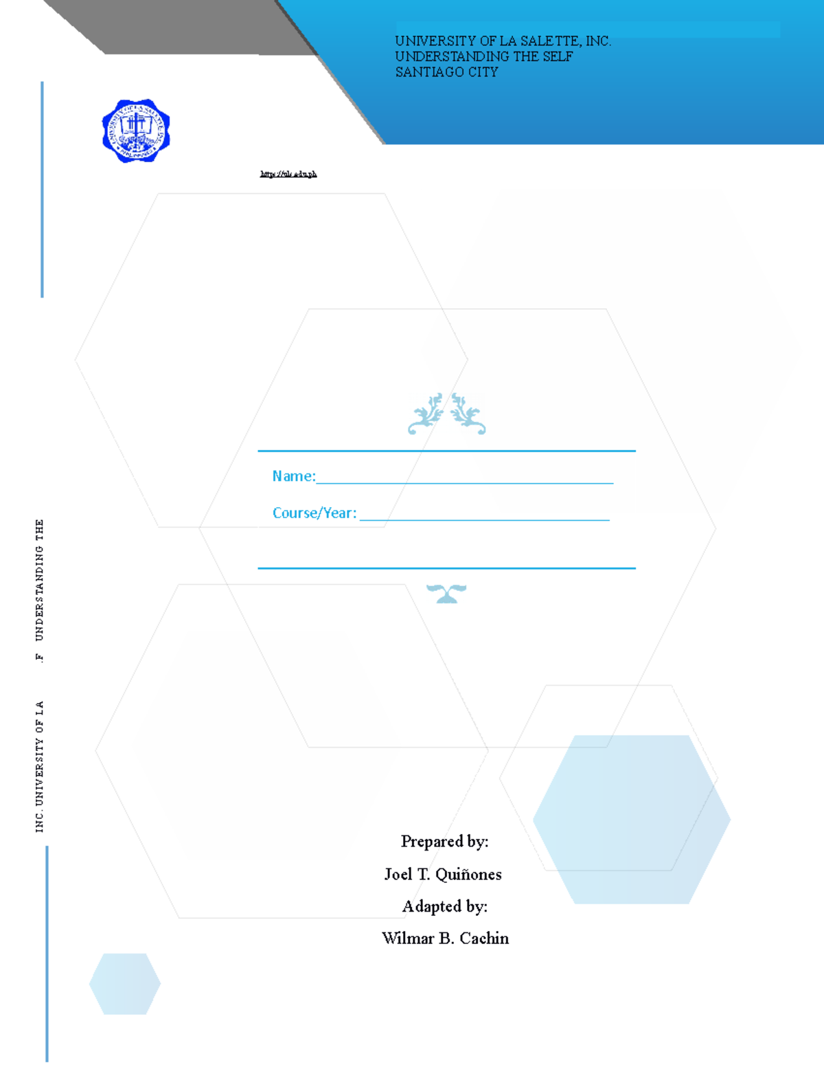 UTS Module 1 - v uls.edu Prepared by: Joel T. Quiñones Adapted by ...