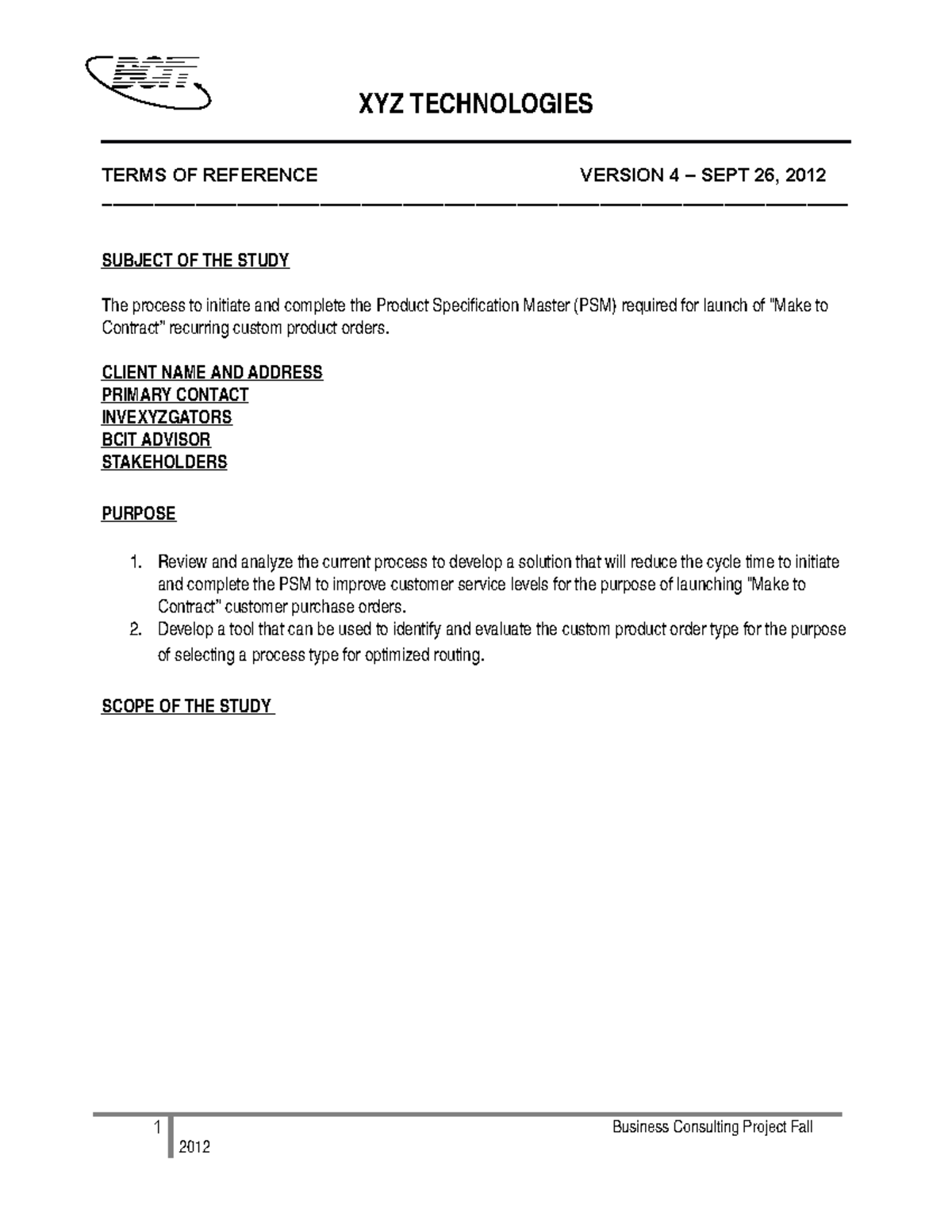 TOR7 r1 - Terms of reference example - TERMS OF REFERENCE VERSION 4 ...
