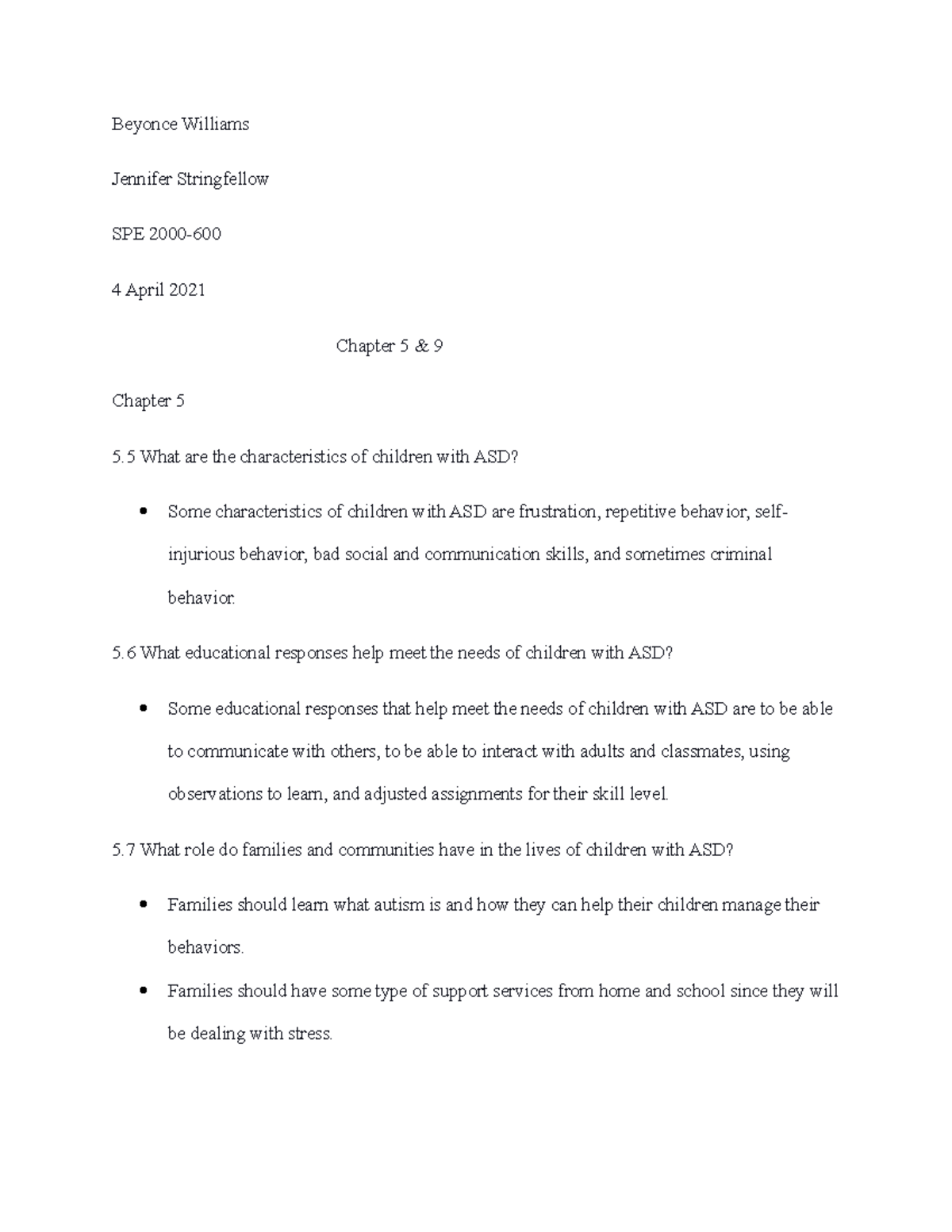 SPE 2000 - This is lecture notes for spe2000. - Beyonce Williams ...