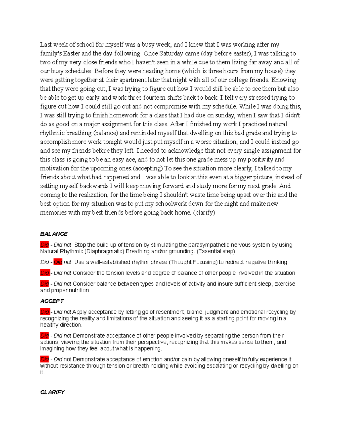 Personal abcs - using of the abc's, creating your own passage and then ...
