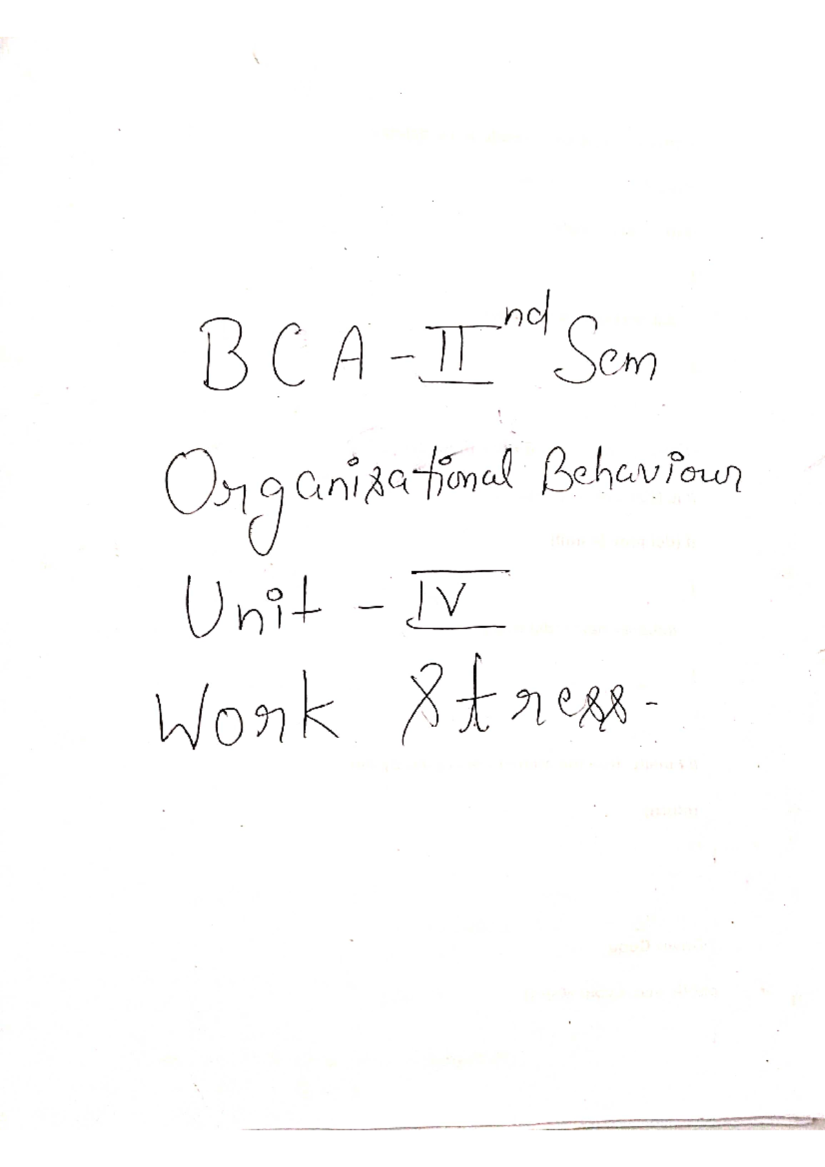 BCA 2 SEM (OB) UNIT 4 - software engineering - Studocu