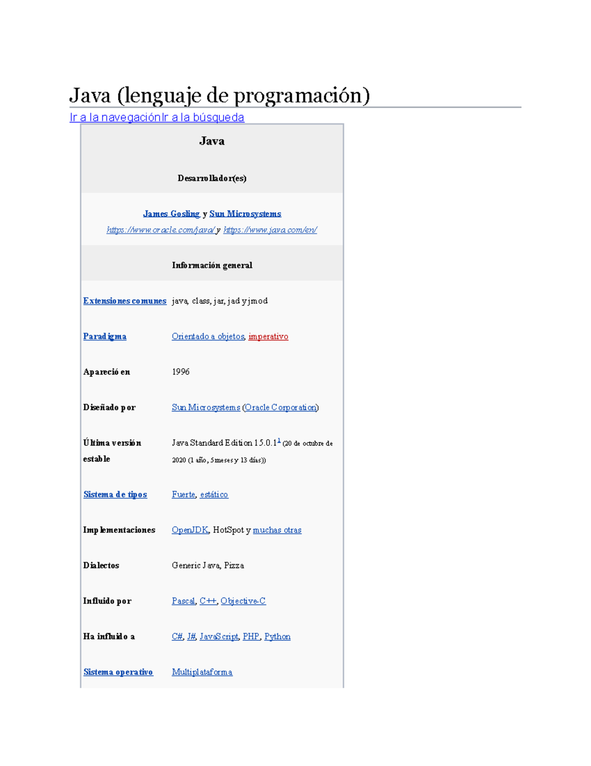 Java - Repasso del tema tratado en la semana inicial, sobre los ...