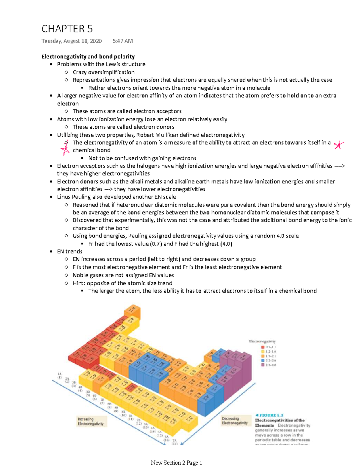 Chapter 5 Unit Notes for chemistry lectures - CHEM1601 - Vandy - Studocu