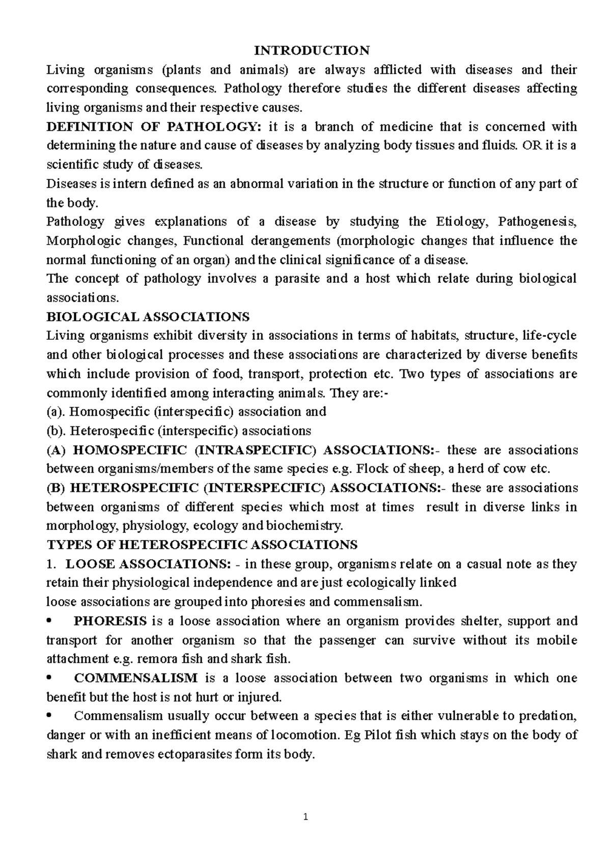 STB 212 NOTE - Microbiology - INTRODUCTION Living organisms (plants and ...