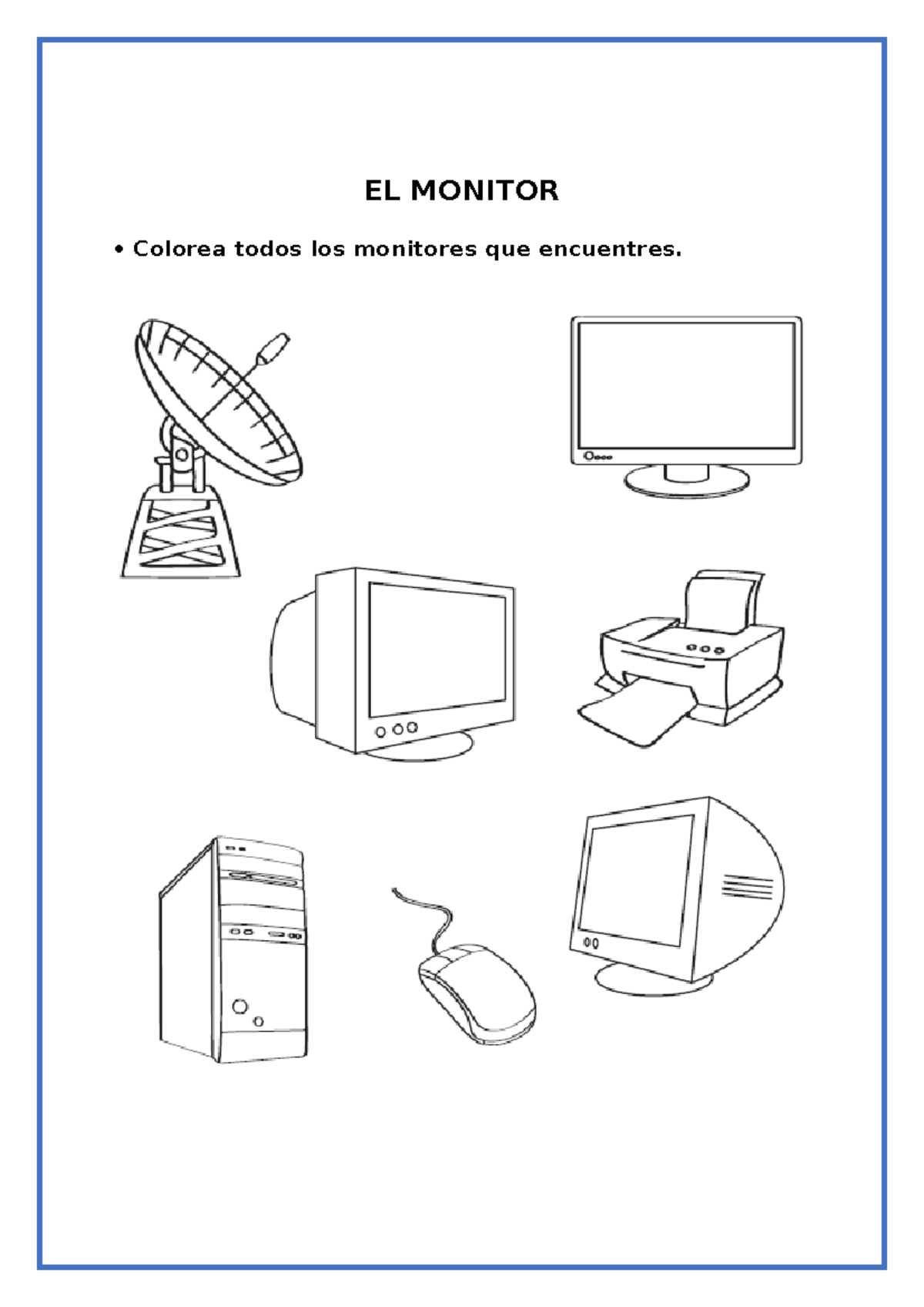 Monitor 1 - AGDGAGADG - Sistemas y Software - EL MONITOR • Colorea ...