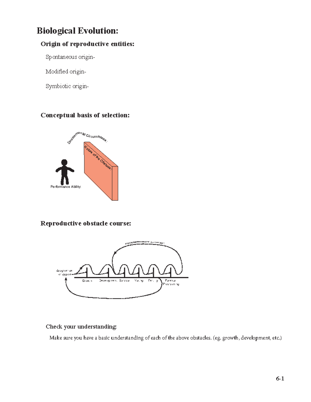 06-Biological Evolution - Biological Evolution: Origin of reproductive ...