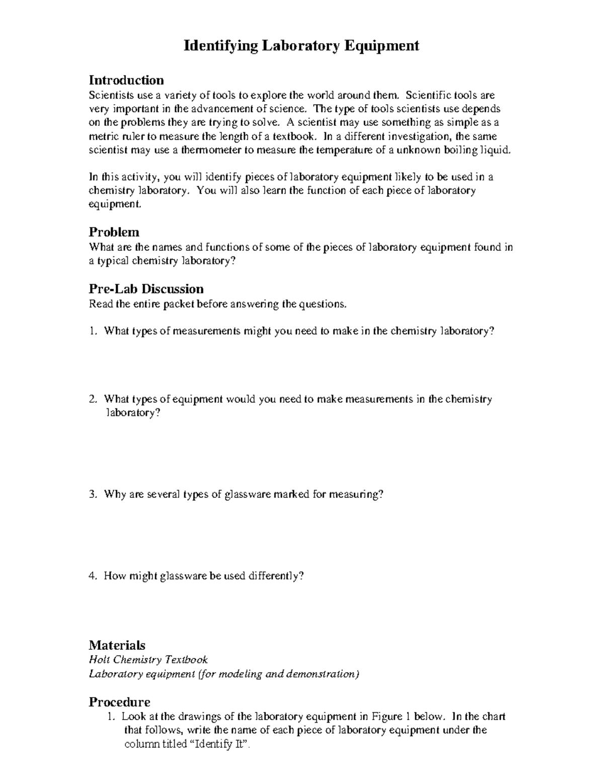 Identifying Laboratory Equipment Activity - Identifying Laboratory ...