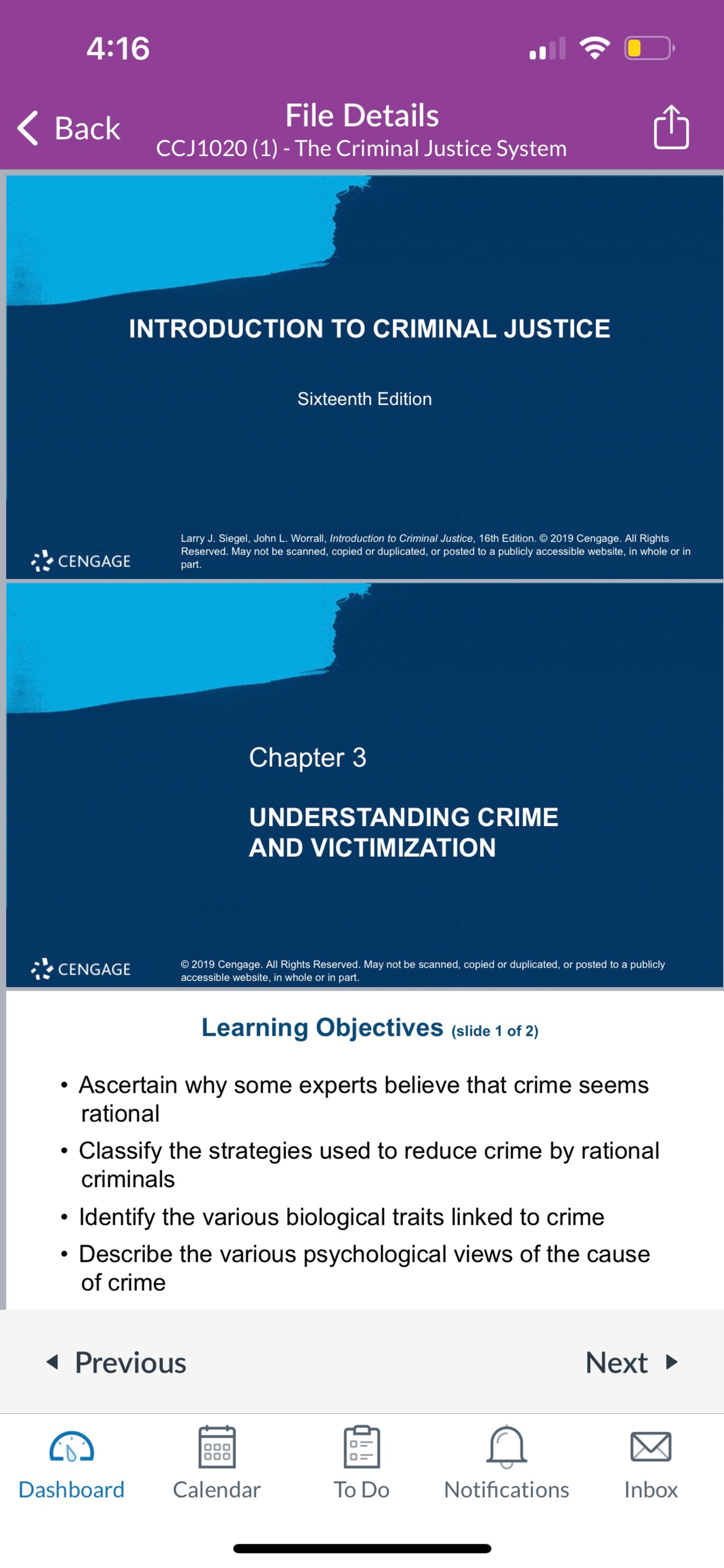 IMG 8913 chapter 3 criminal justice - CCJ1020 - Studocu