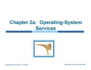 Ch1 - Operating system chapter 1 notes - Operating System Concepts ...
