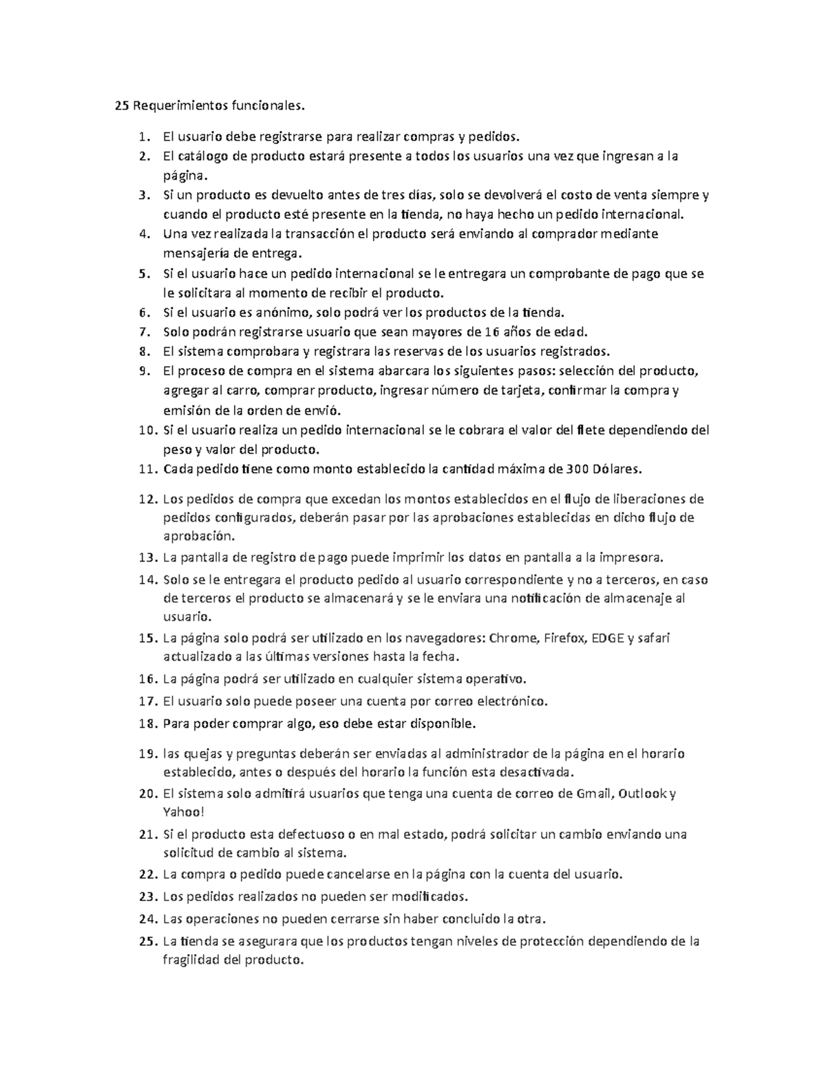 Ingeniería de Software I - Requerimientos de Software - 25 ...