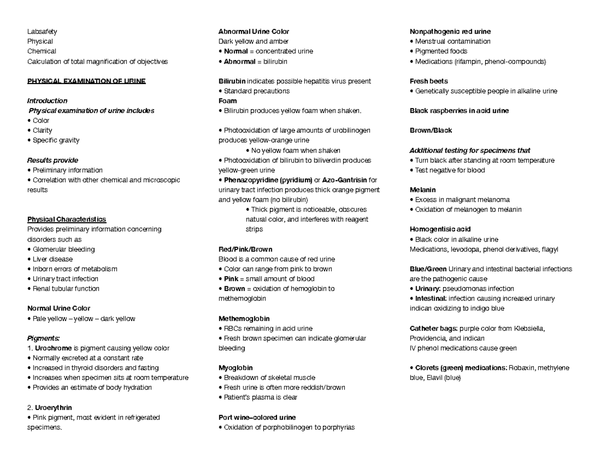 Physical 1 - none - Labsafety Physical Chemical Calculation of total ...