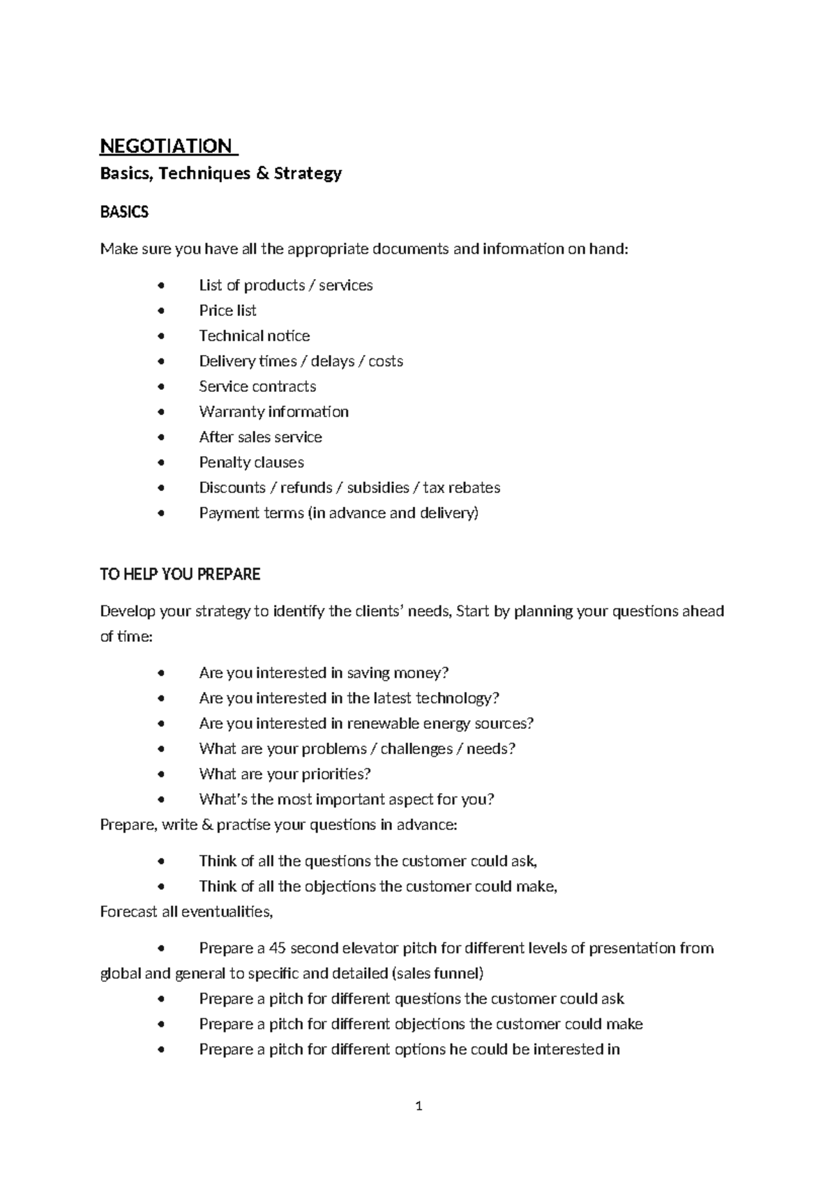 Communication at work 2 - negotiation - NEGOTIATION Basics, Techniques ...
