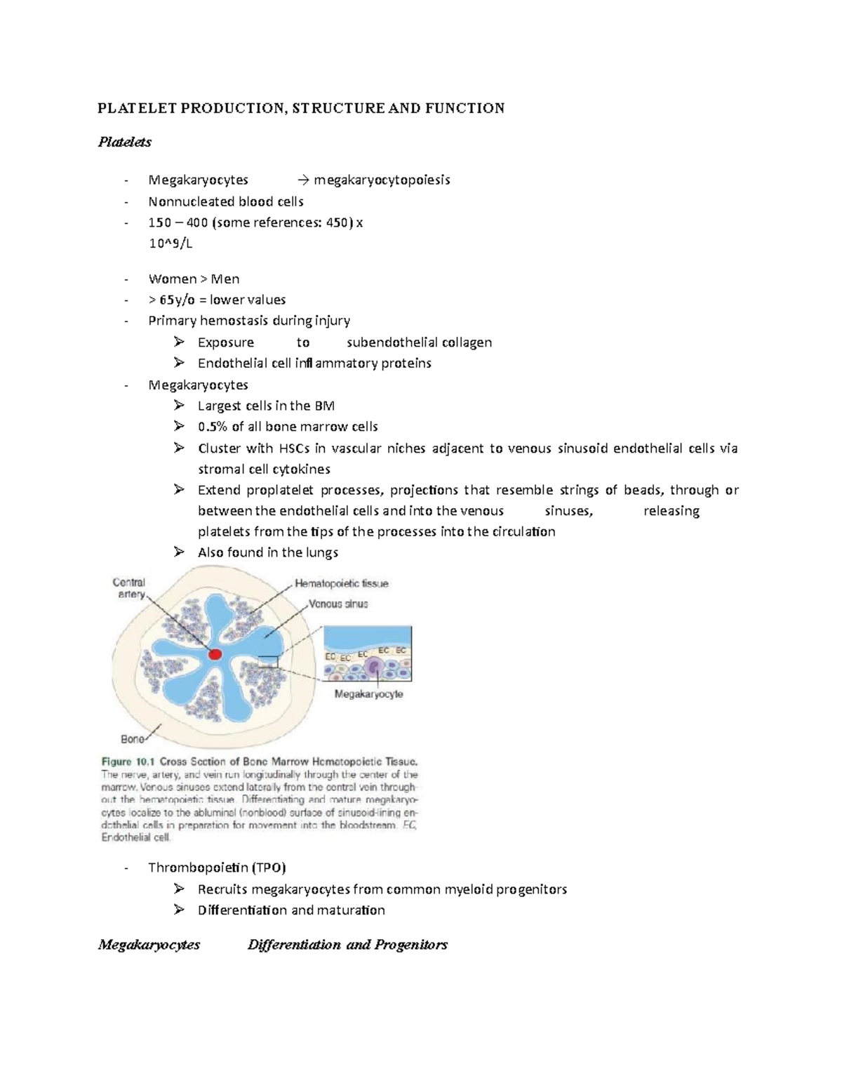 Platelet Production, Structure AND Function - PLATELET PRODUCTION ...