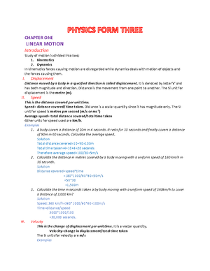 Biology F2 Notes-1-2 - notes - Biology Notes Form Two TRANSPORT IN ...