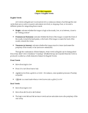 Scansion - Summary How English Works - ENG 302 Scansion: The analysis ...