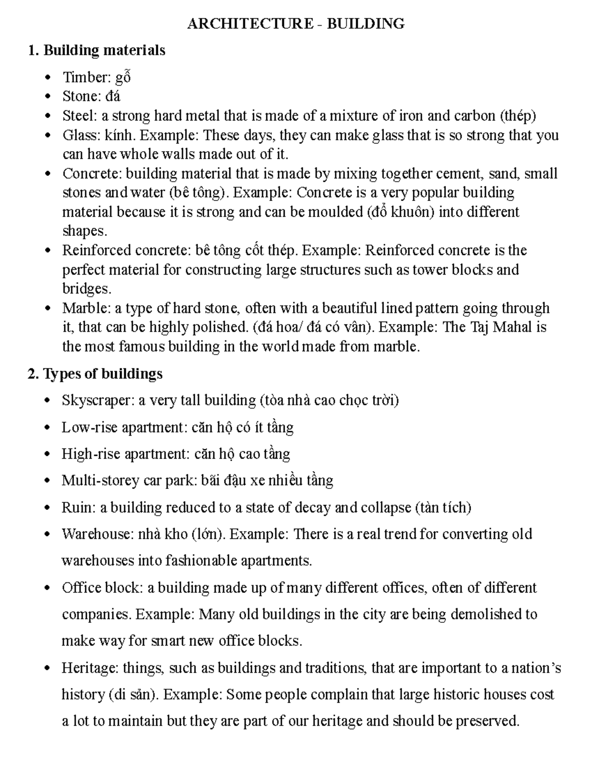 Architecture - ... - ARCHITECTURE - BUILDING Building materials Timber ...