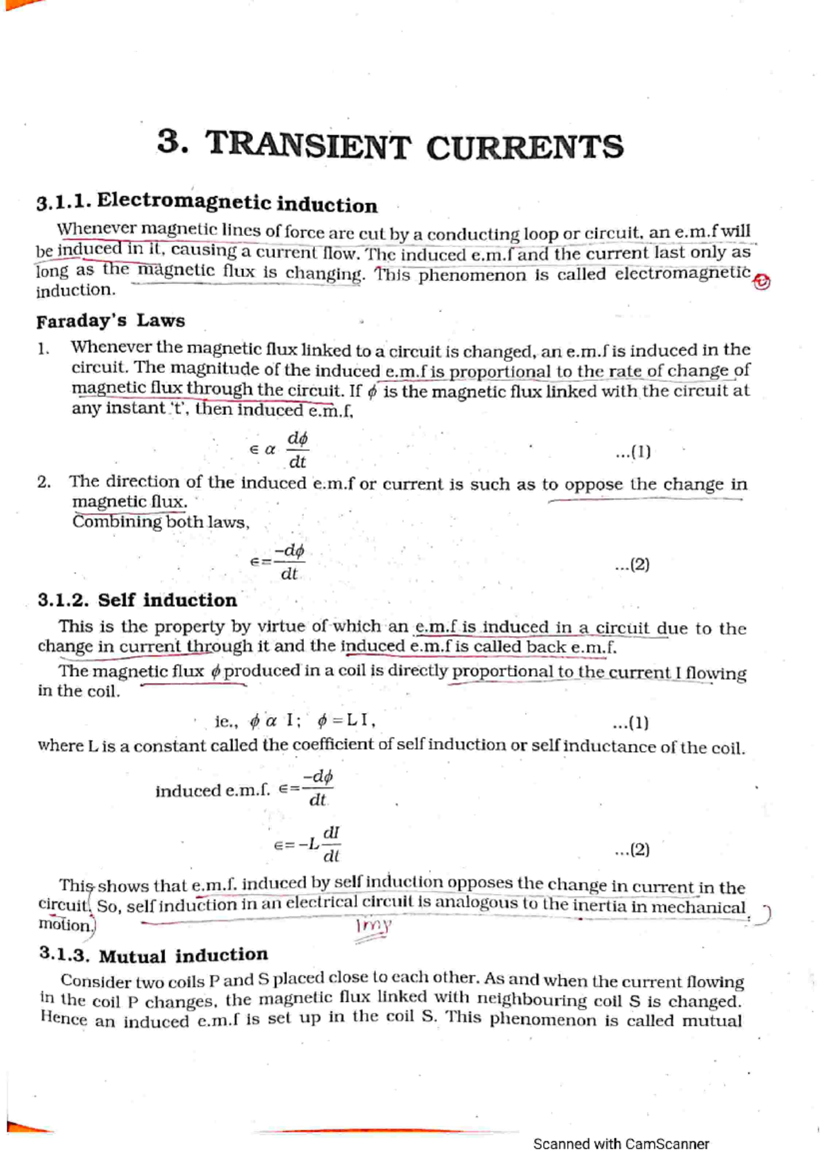 4th sem Core Physics M3 Transient Currents University Textbook - Bsc ...
