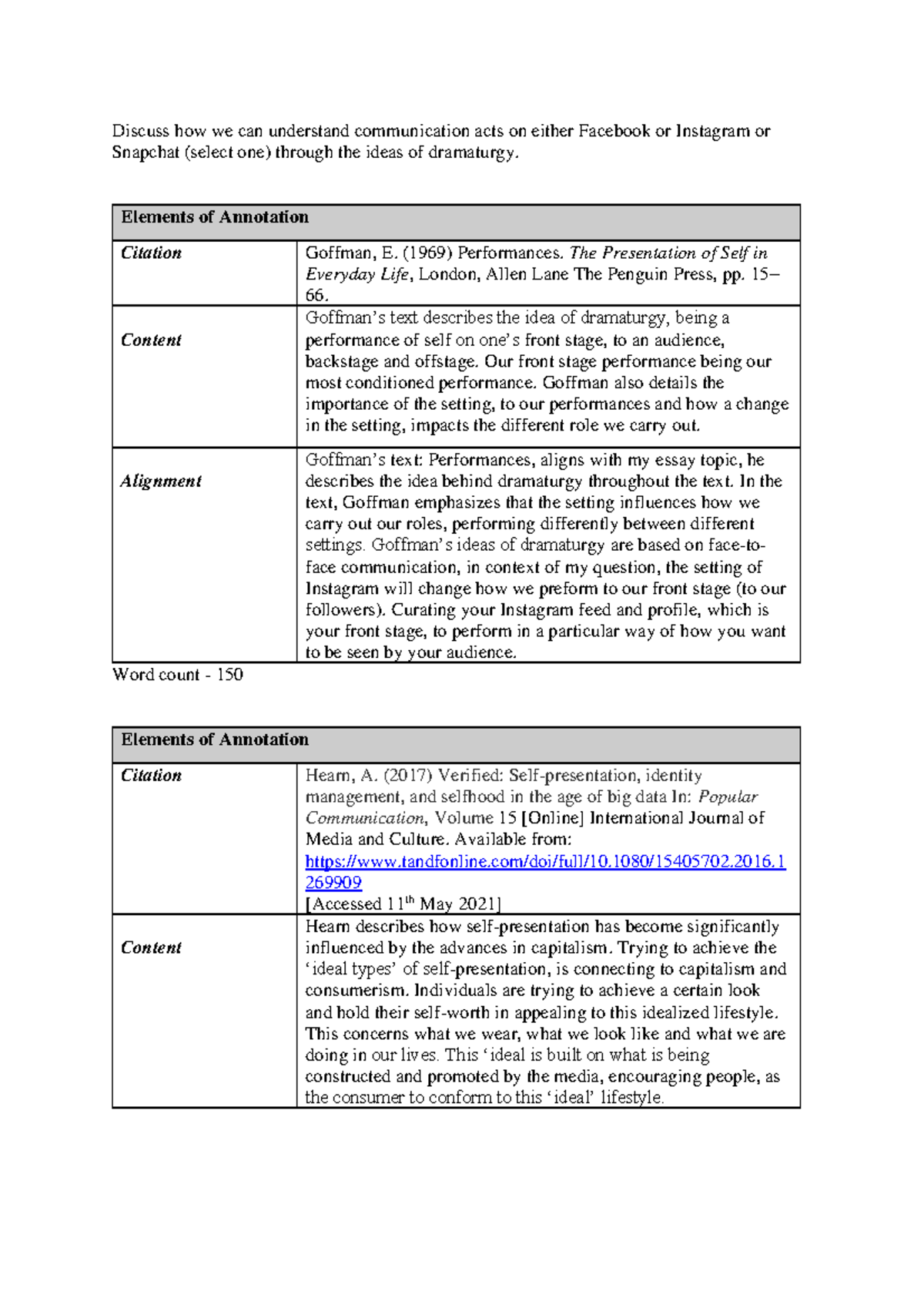 Elements of Annotation form, Ass.2, 2022(3) - Amber Sissons 5828445 ...