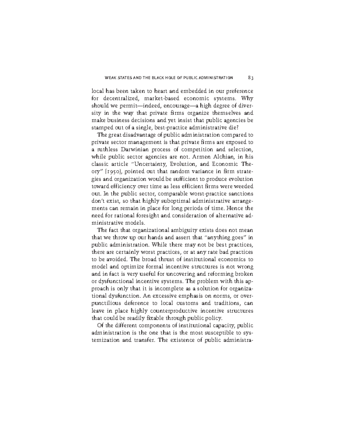 State Building Governance and World order - weak states and the black ...