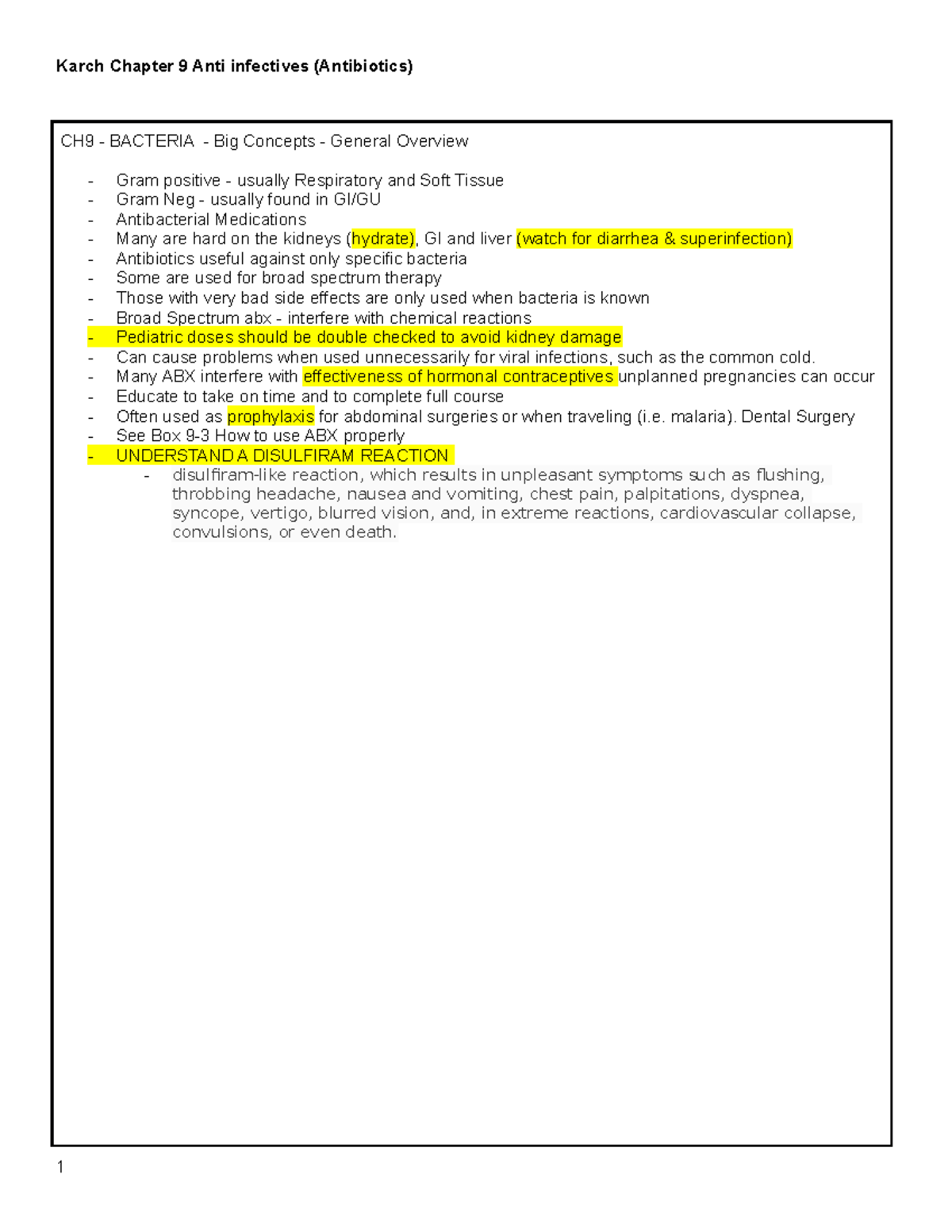 Antiinfectives med comparison table - NUR242 - Studocu