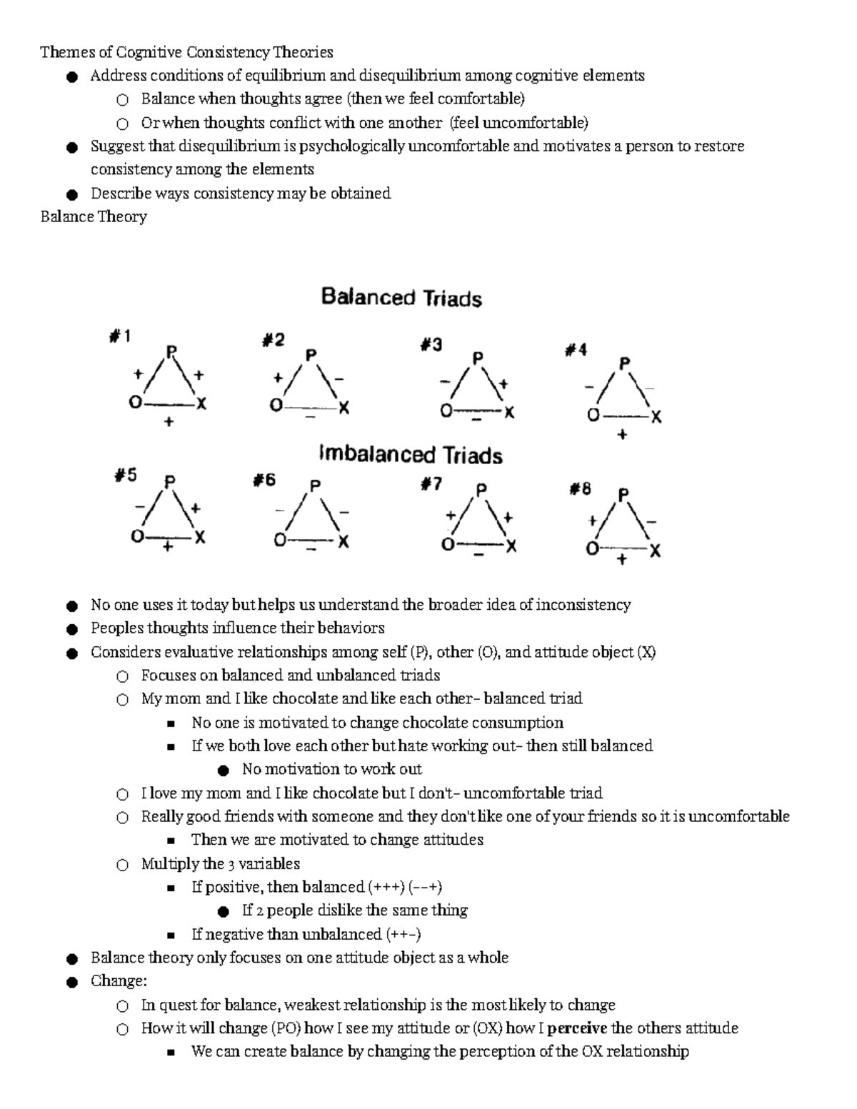 Consistency Theories and Dissonance Theory - Themes of Cognitive ...