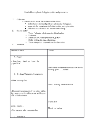 307511950 SHS Detailed Lesson Plan - SENIOR HIGH SCHOOL Name: LLOYL Y ...
