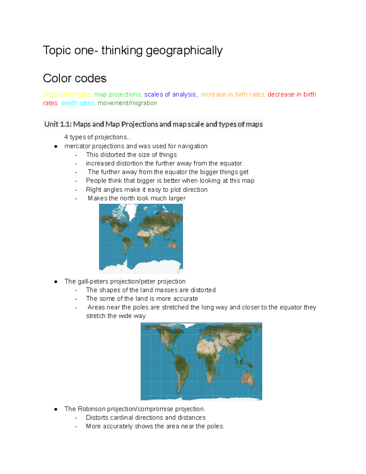 AP human geography common sense things - Topic one- thinking ...
