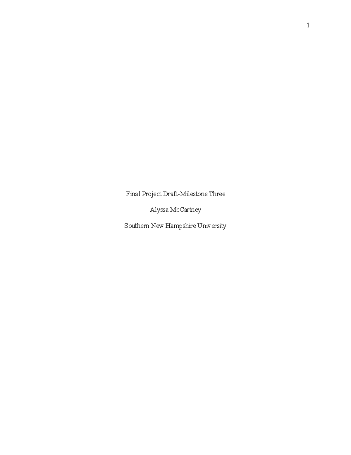 Final Project Draft-Milestone three - Final Project Draft-Milestone ...
