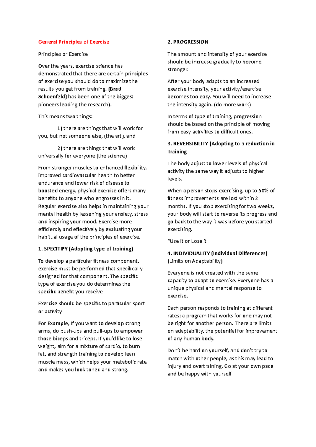 Pathfit 2 - Chapter 2 - Lecture notes 1.25 - Physical Activities ...