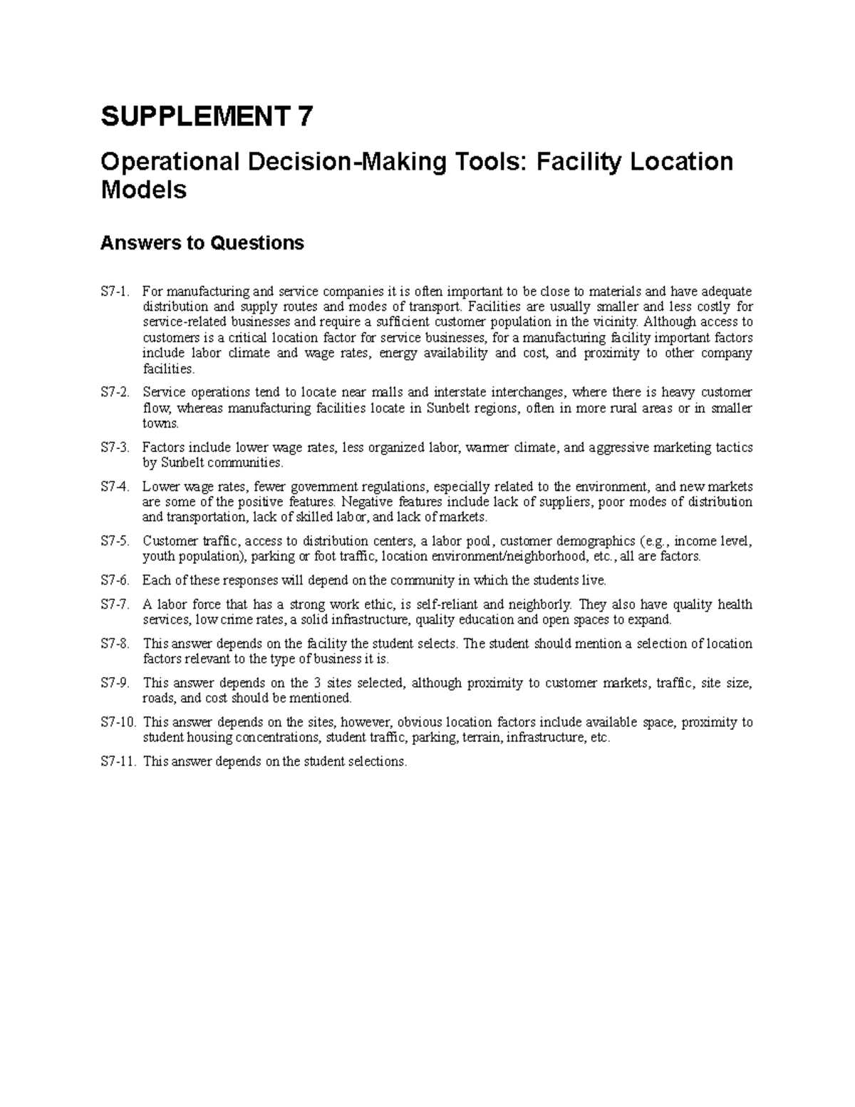Sample/practice exam 7 January 2018, questions and answers - SUPPLEMENT ...