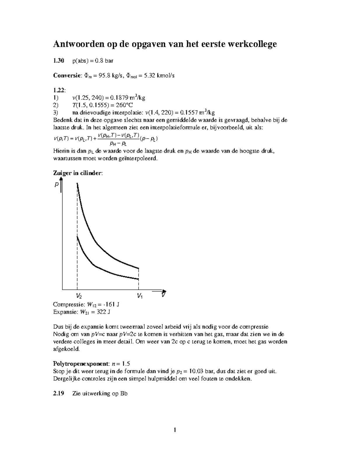 Practicum, antwoorden - 1 Antwoorden op de opgaven van het eerste ...