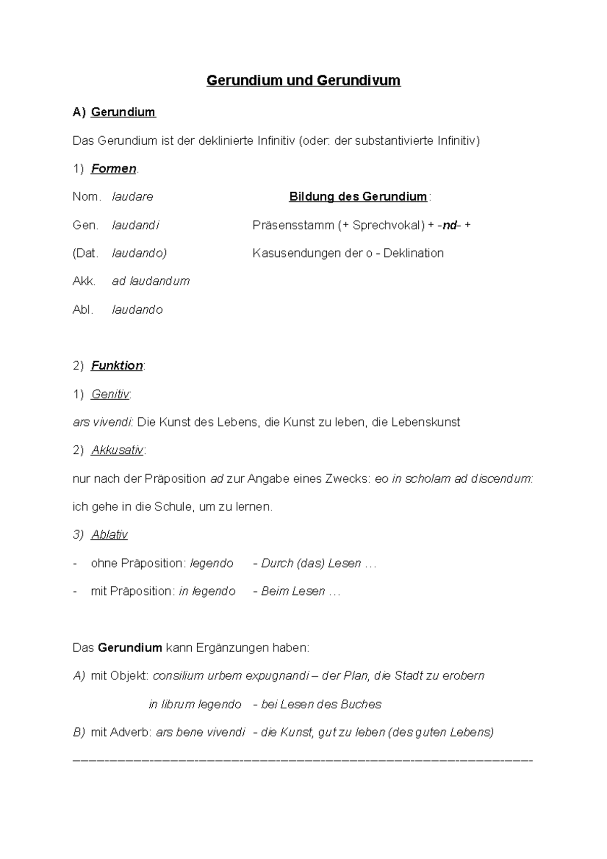 Gerundium+und+Gerundivum+Systematik+(neu) - Gerundium und Gerundivum A ...