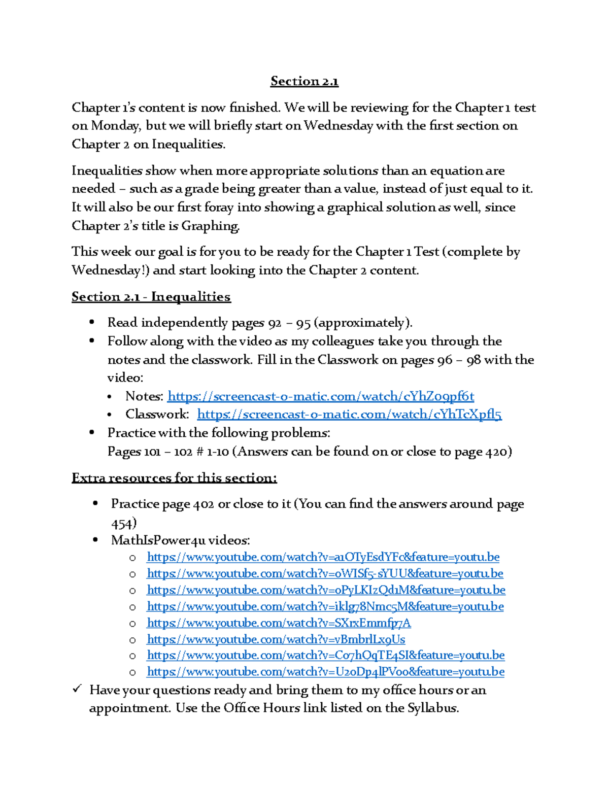 Sections 2 - math - Section 2. Chapter 1’s content is now finished. We ...