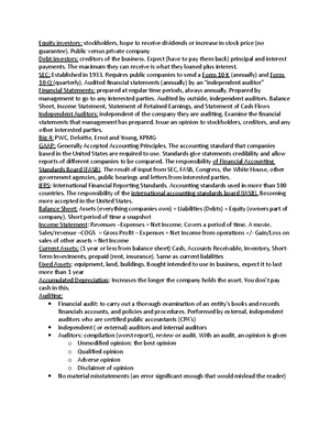 Accounting Chapter 2 Notes - Chapter 2: The Basic Financial Statements ...