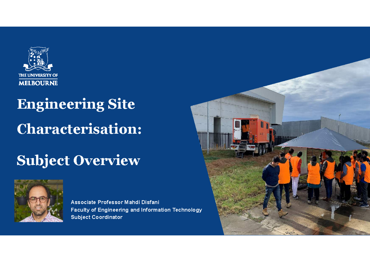 Week 1 CVEN90044 Subject Overview 2024-01 - Engineering ...