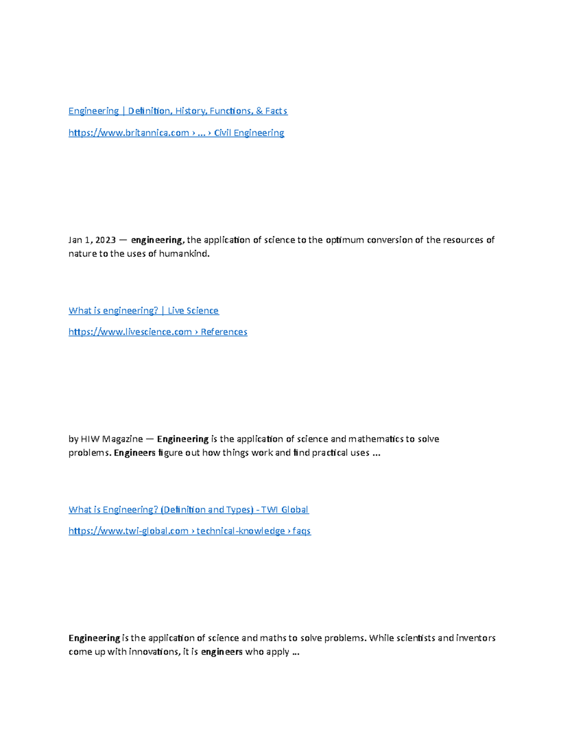 C1 - Engineering - Engineering | Definition, History, Functions ...