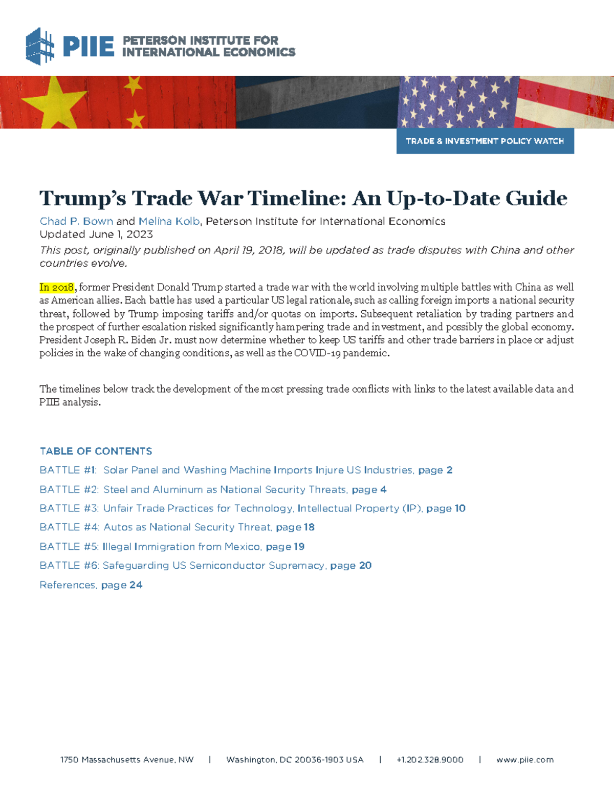 Trump trade war timeline - 1750 Massachusetts Avenue, NW | Washington ...