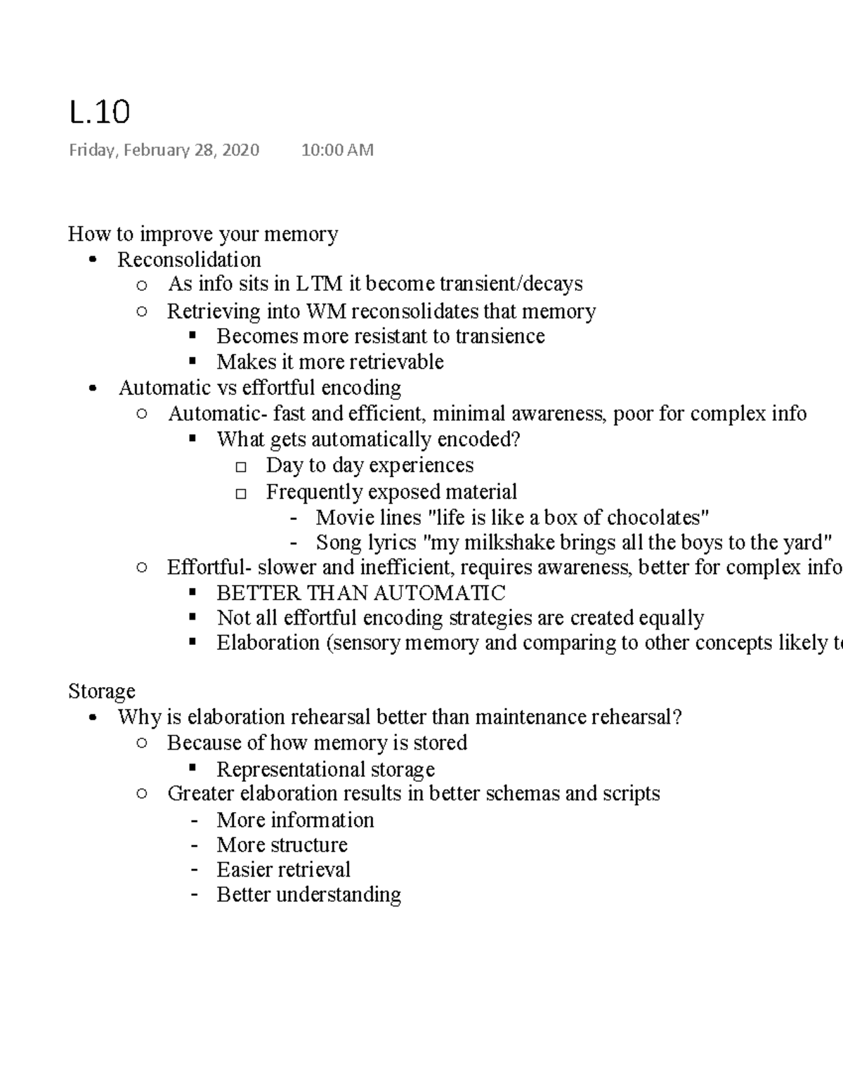 Psych Lecture 15 Warning Tt Undefined Function 32 How To Improve Your Memory
