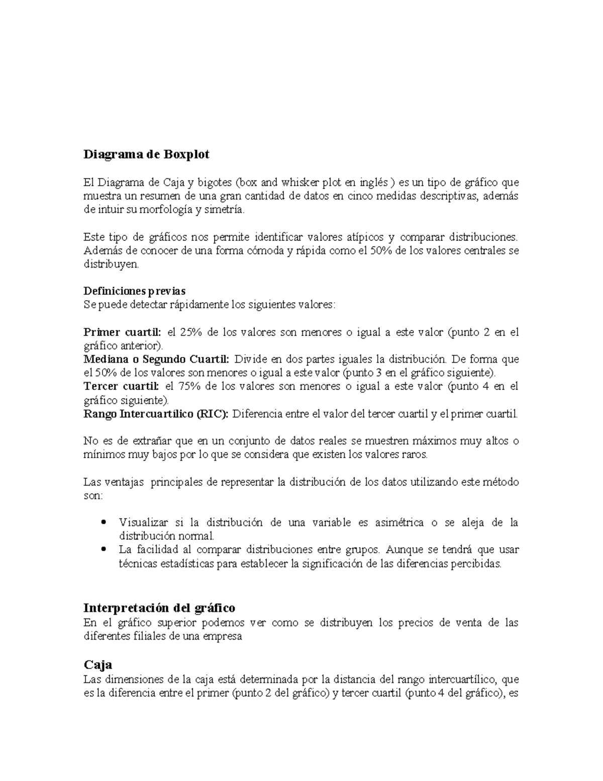 Diagrama DE Boxplot - Diagrama de Boxplot El Diagrama de Caja y bigotes ...
