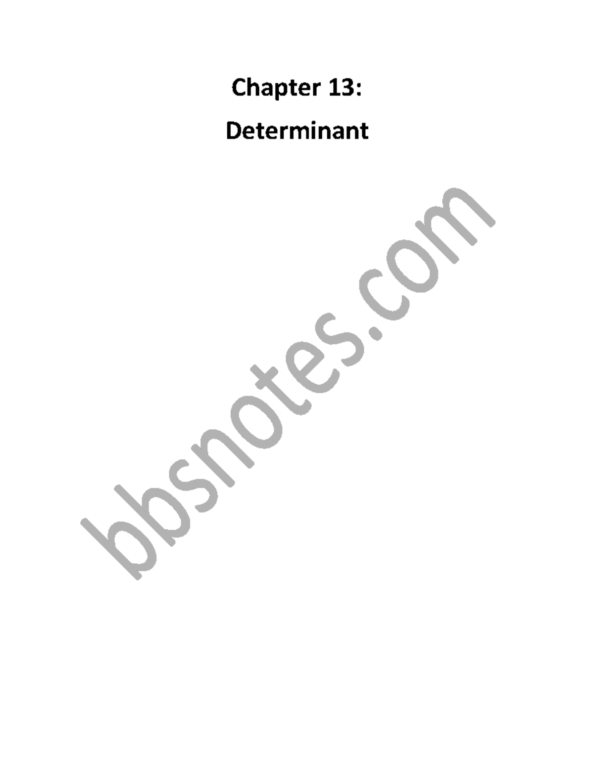 Chapter 13 Business Statistics - Chapter 13: Determinant - Studocu