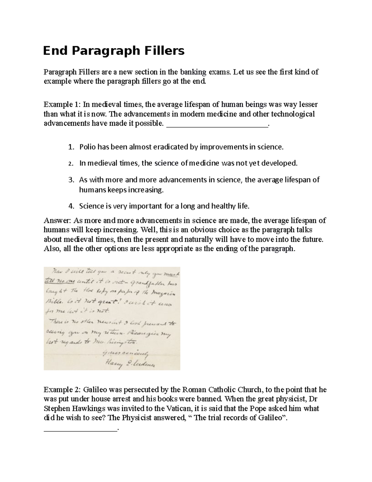 Paragraph Fillers - End Paragraph Fillers Paragraph Fillers are a new ...