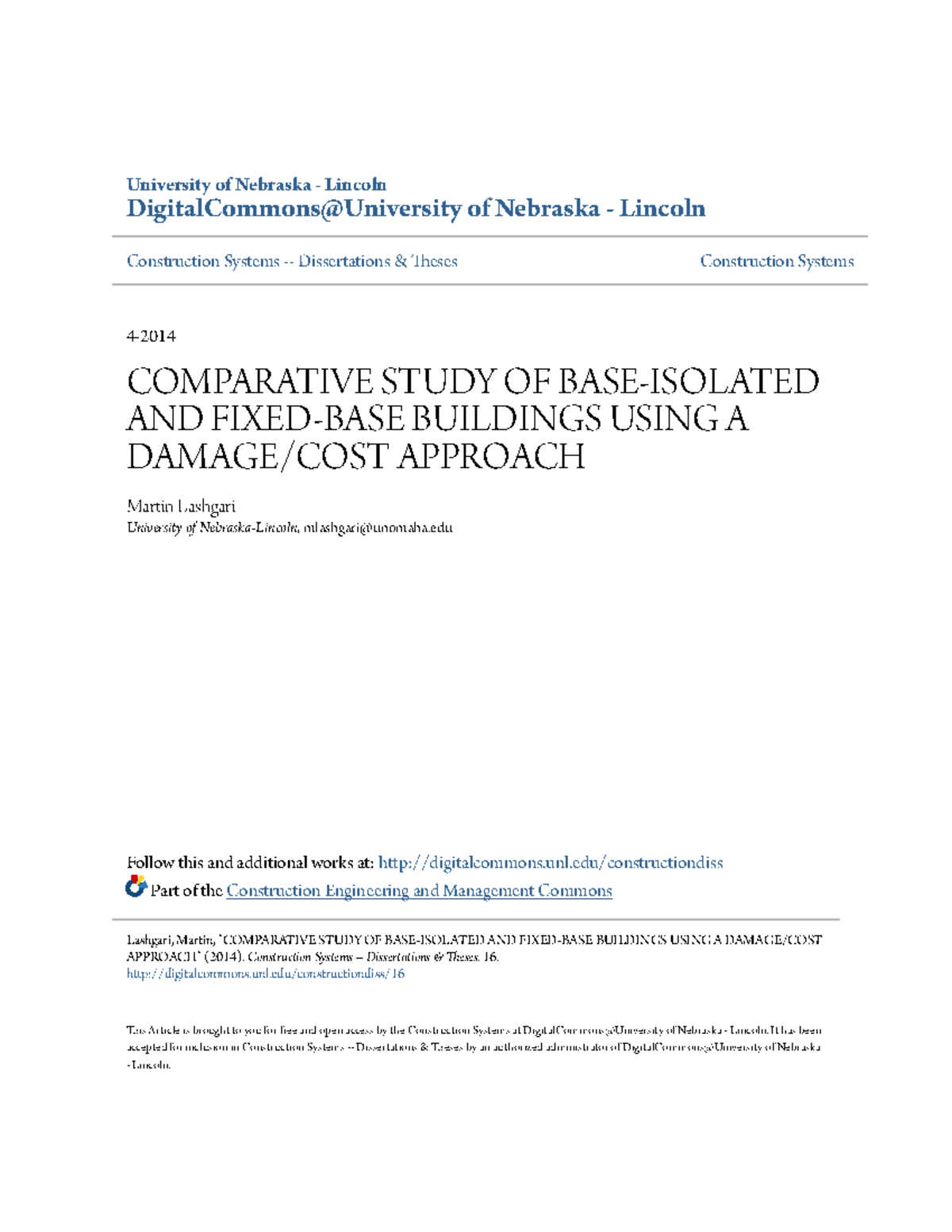 Comparative Study OF BASE- Isolated AND Fixed-BASE Buildings Using ...
