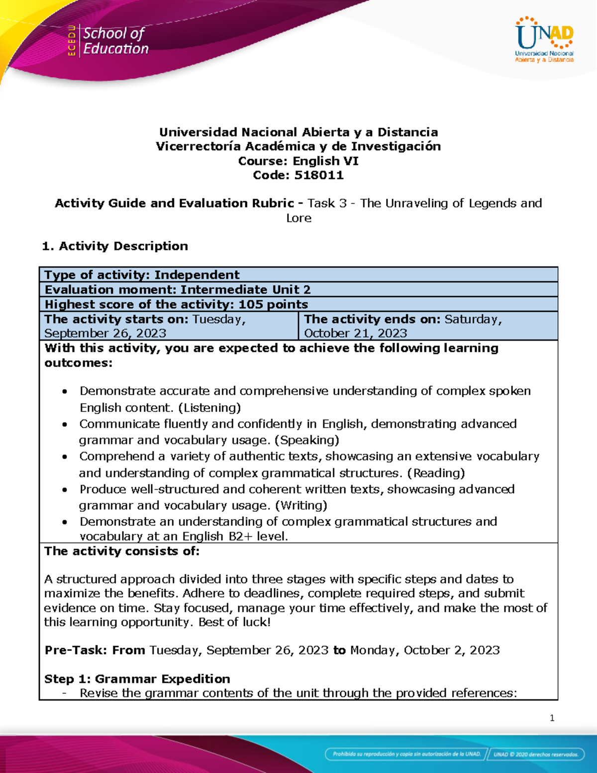Activity Guide and Evaluation Rubric - Unit 2 - Task 3 - The Unraveling ...