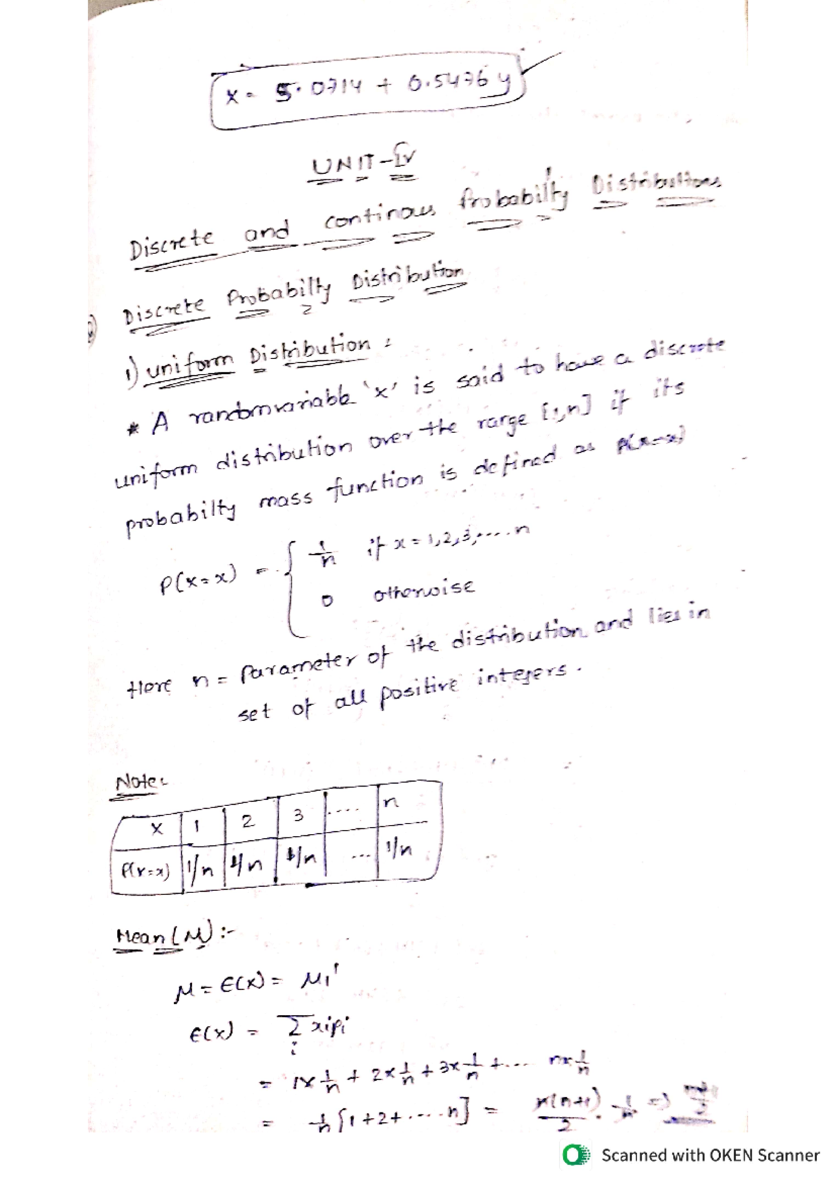 UNIT 4PS - Probability and Statistics - Studocu