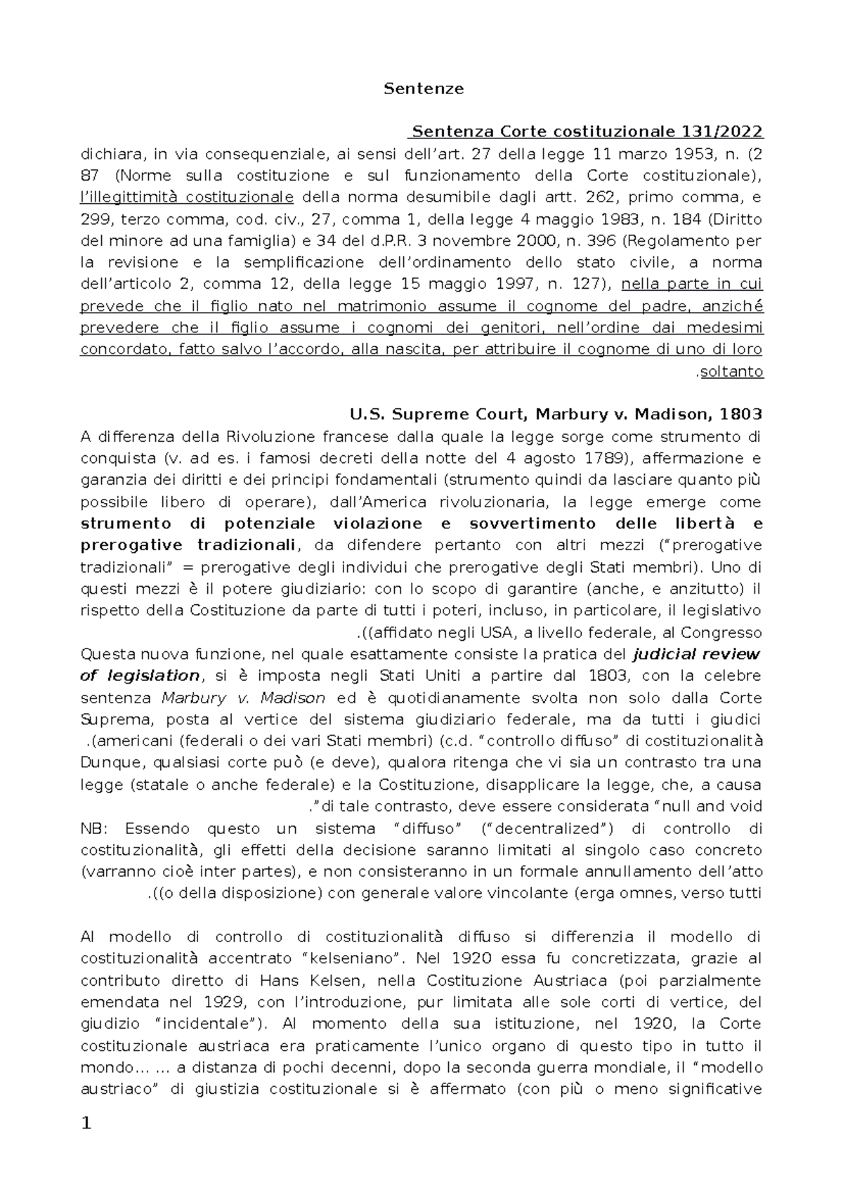 Sentenze - completo - Sentenze Sentenza Corte costituzionale 131 ...