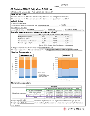 Unit 3 - AP Stats Unit 3 Review - Unit 3: Collecting Data Observational ...