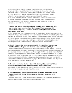 Post Partum Assessment - Part 3 - Respirations Rate: 30-60 breaths per ...